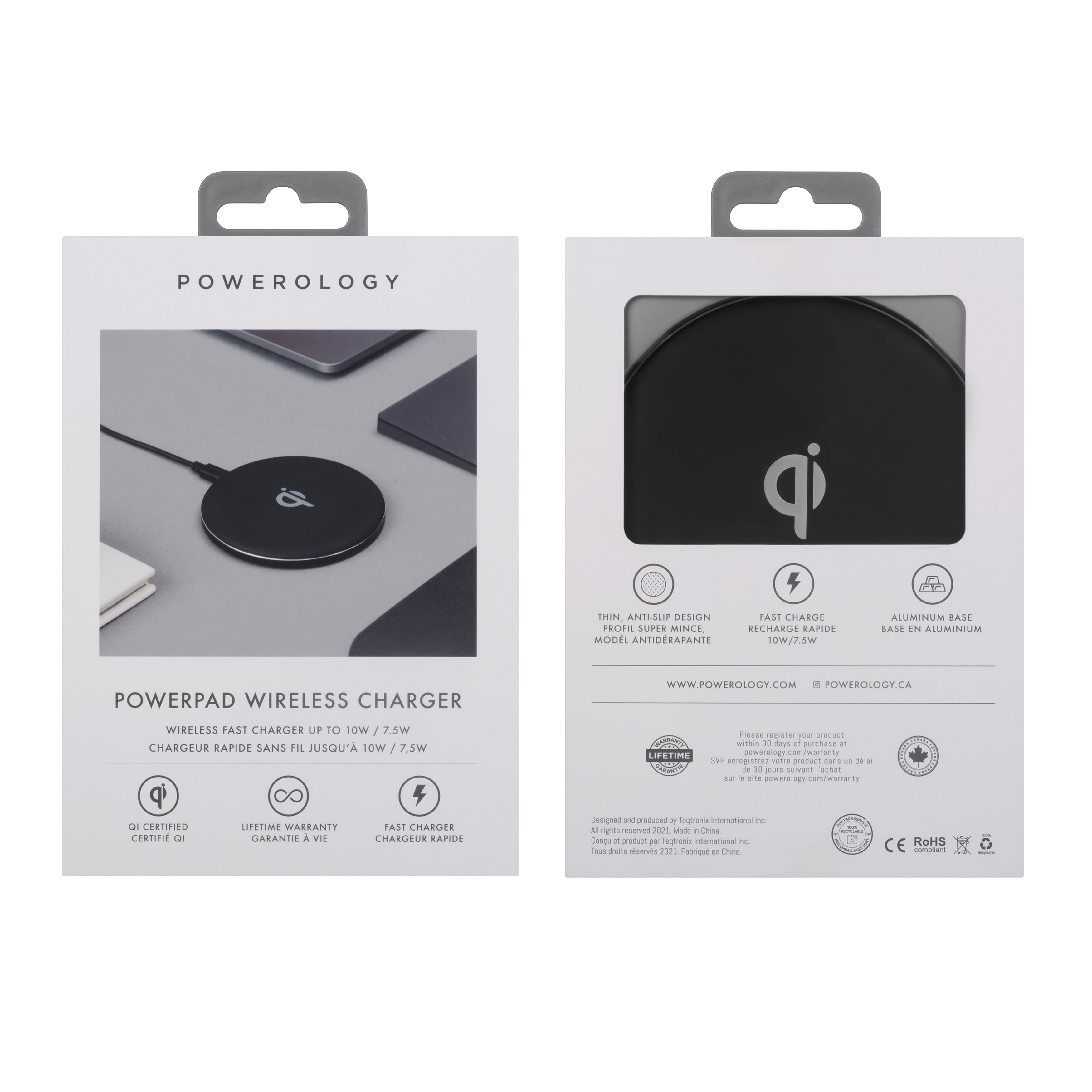 Powerology PowerPad Wireless Charger Compatible With Apple iPhone ...